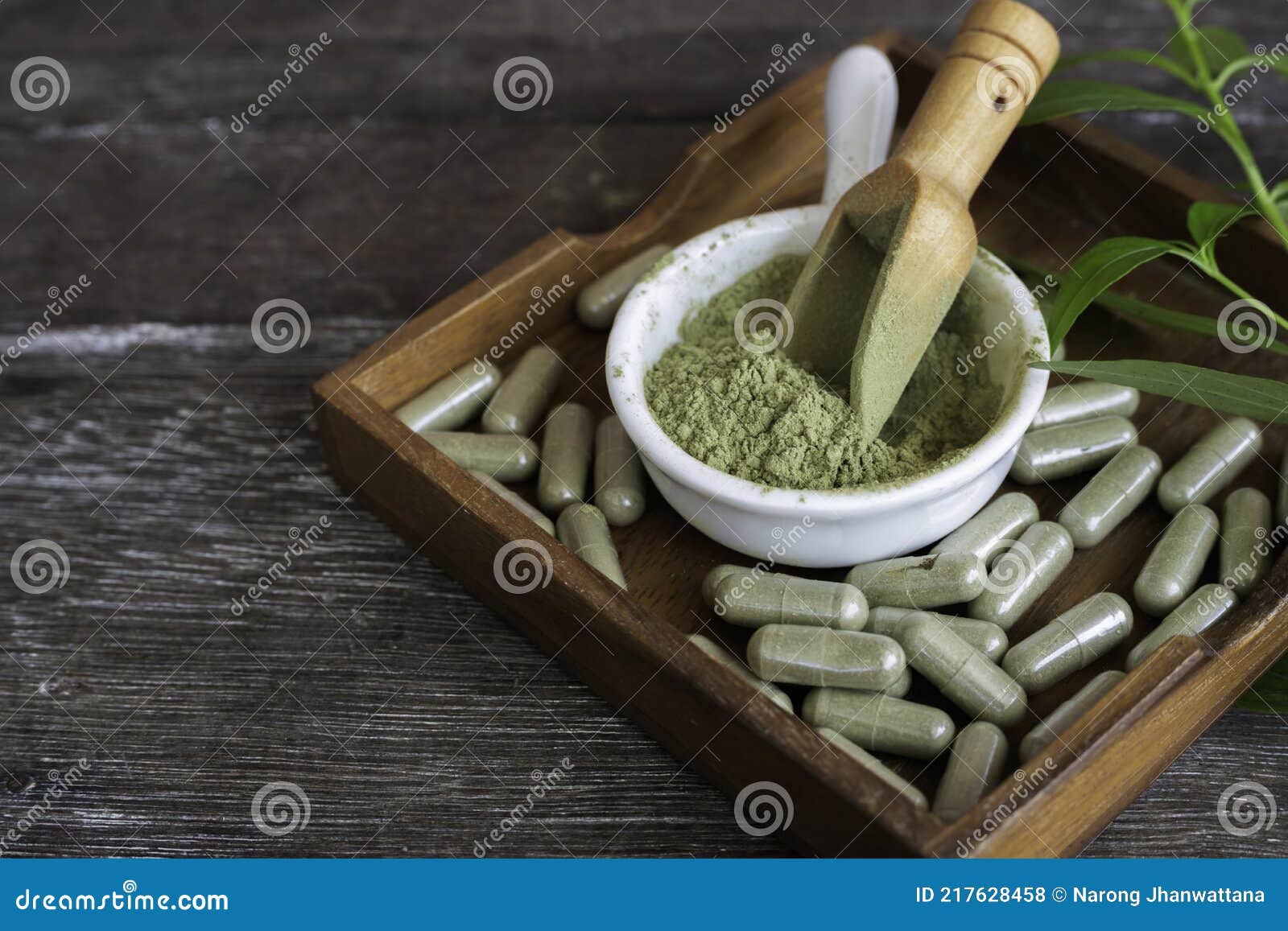 Powder Extracted Andrographis Paniculata Stock Photo - Image of corona ...