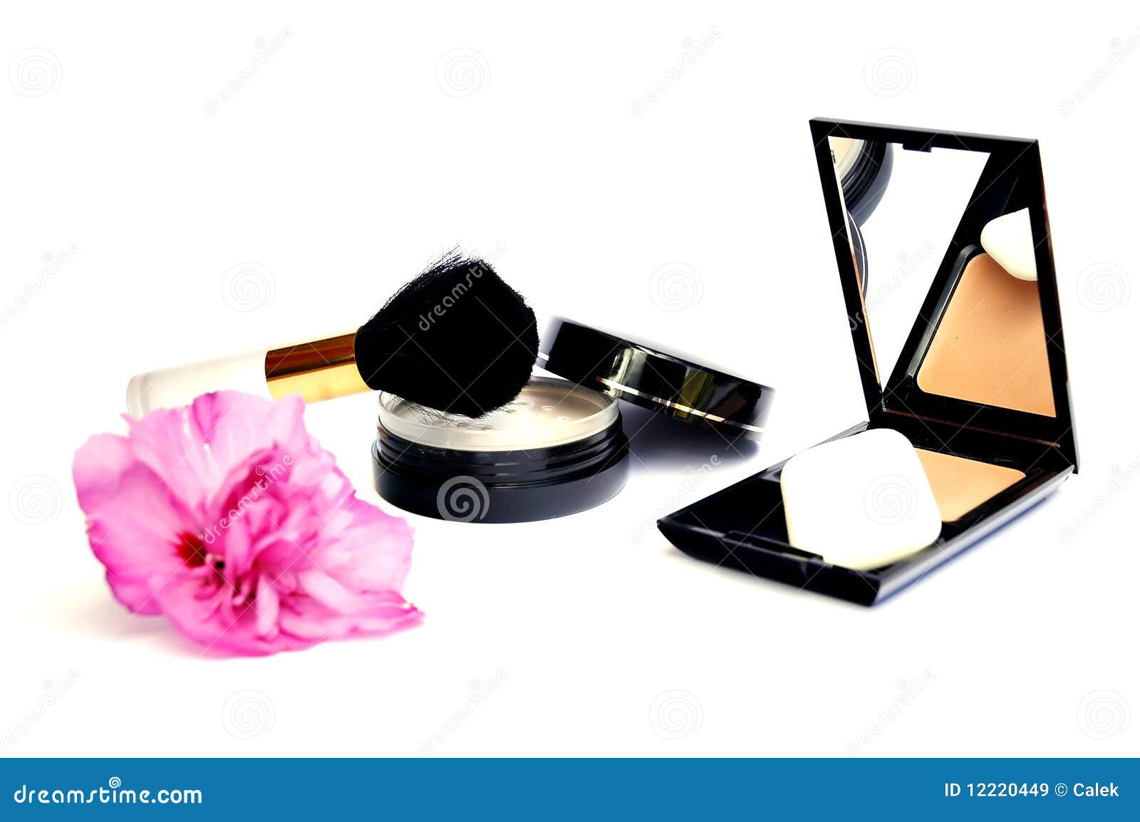Powder and flower stock image. Image of decoration, health - 12220449