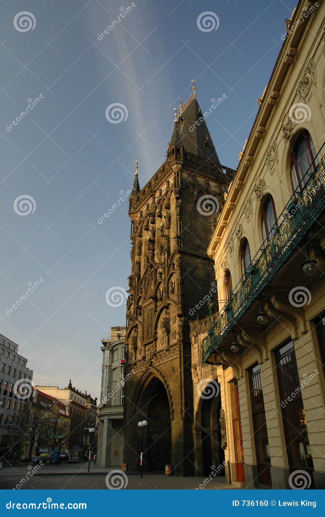 Powder Gate, Prague stock photo. Image of europe, czech - 736160