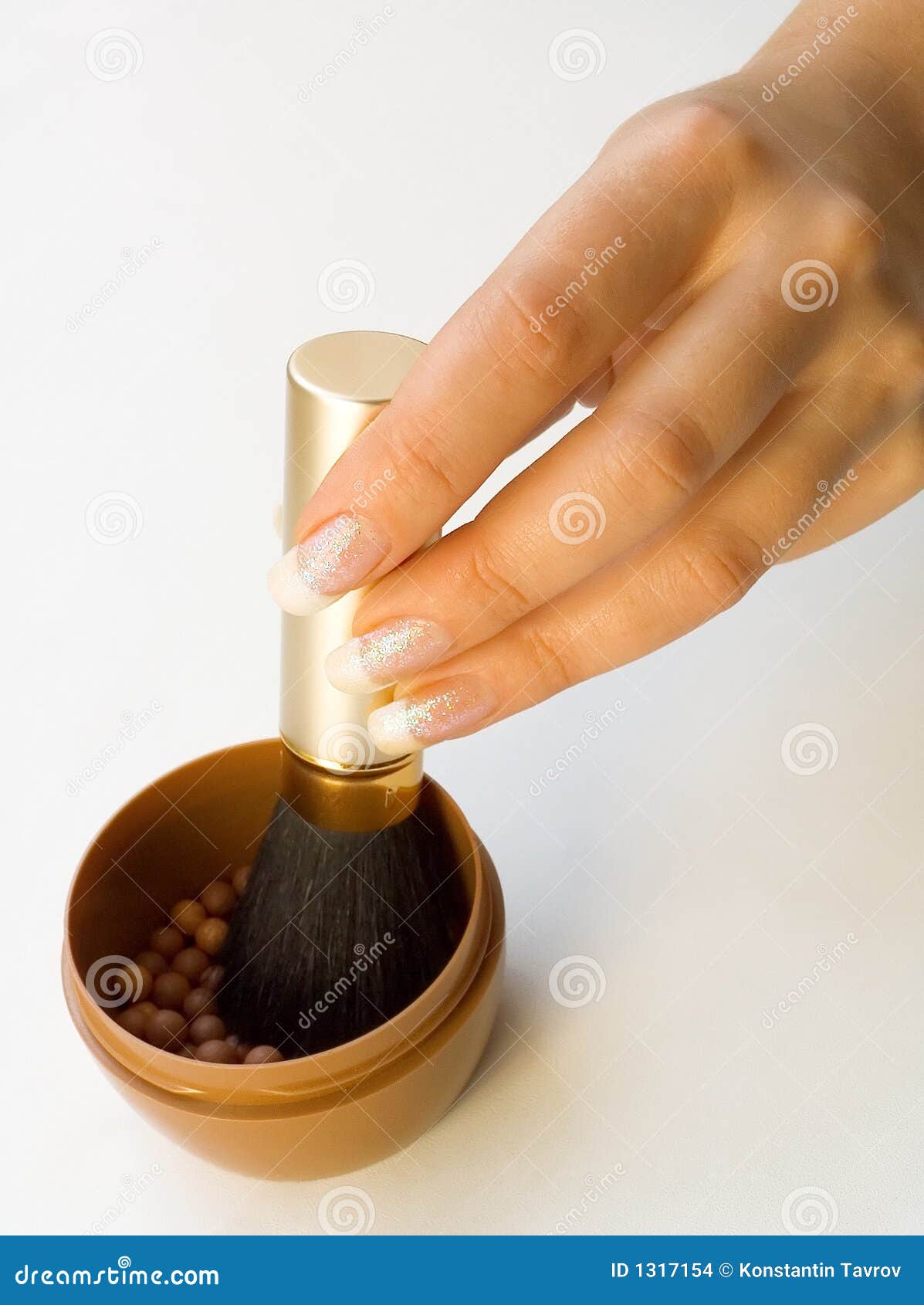 Powder and hand stock photo. Image of fashion, accessories - 1317154