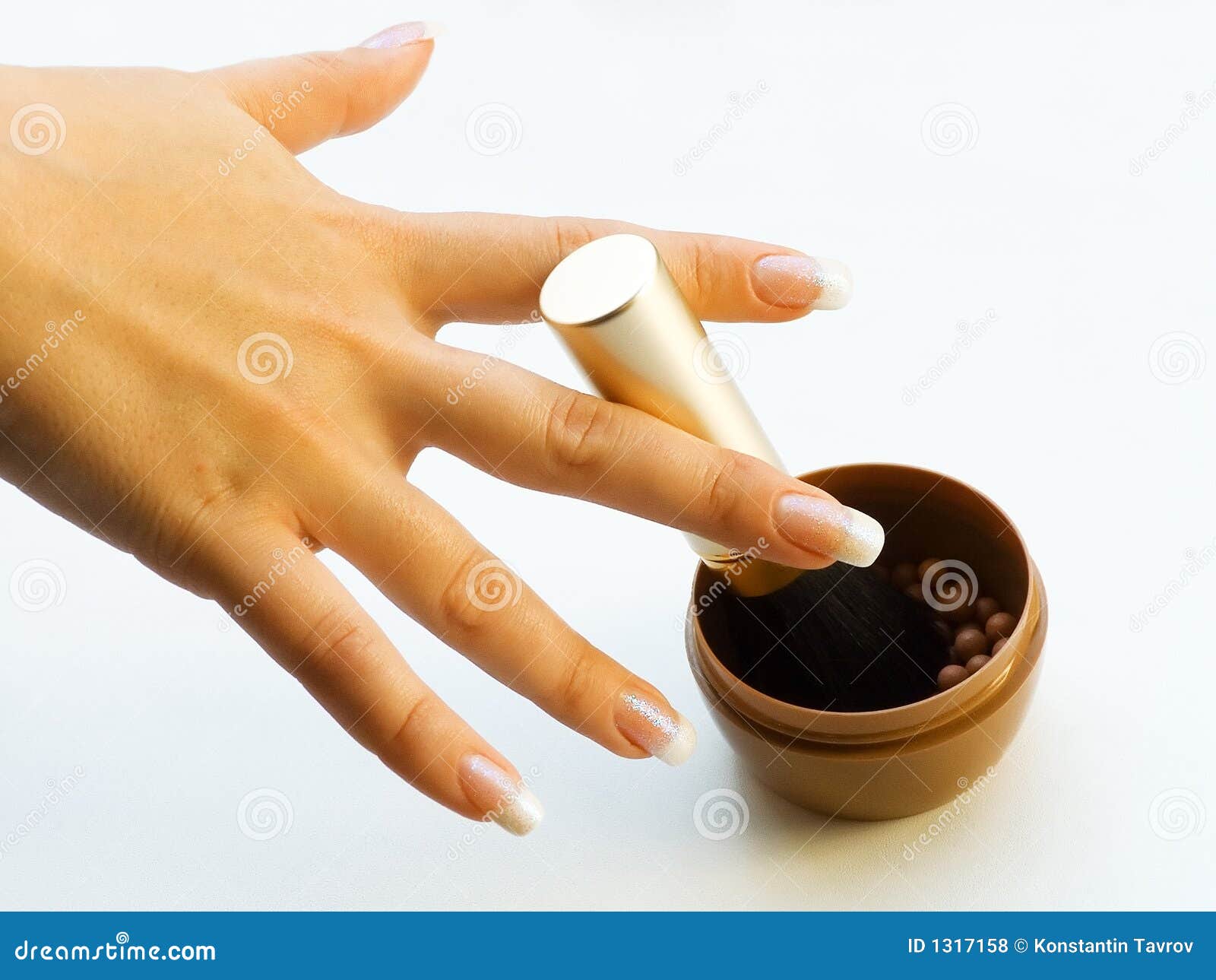 Powder And Hand Picture. Image: 1317158