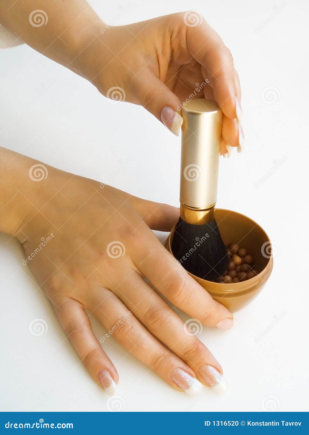 Powder and hands stock photo. Image of cosmetics, manicure - 1316520