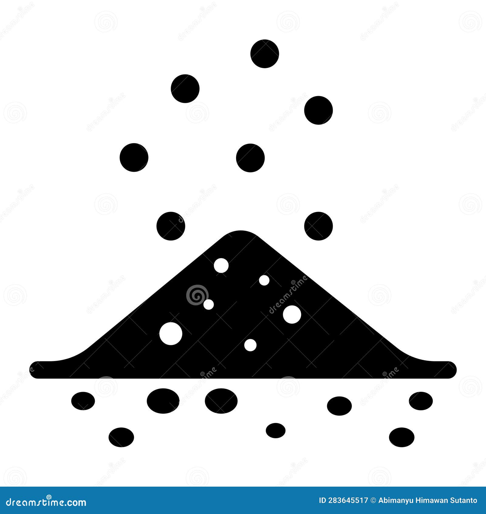 Powder icon vector stock vector. Illustration of icon - 283645517