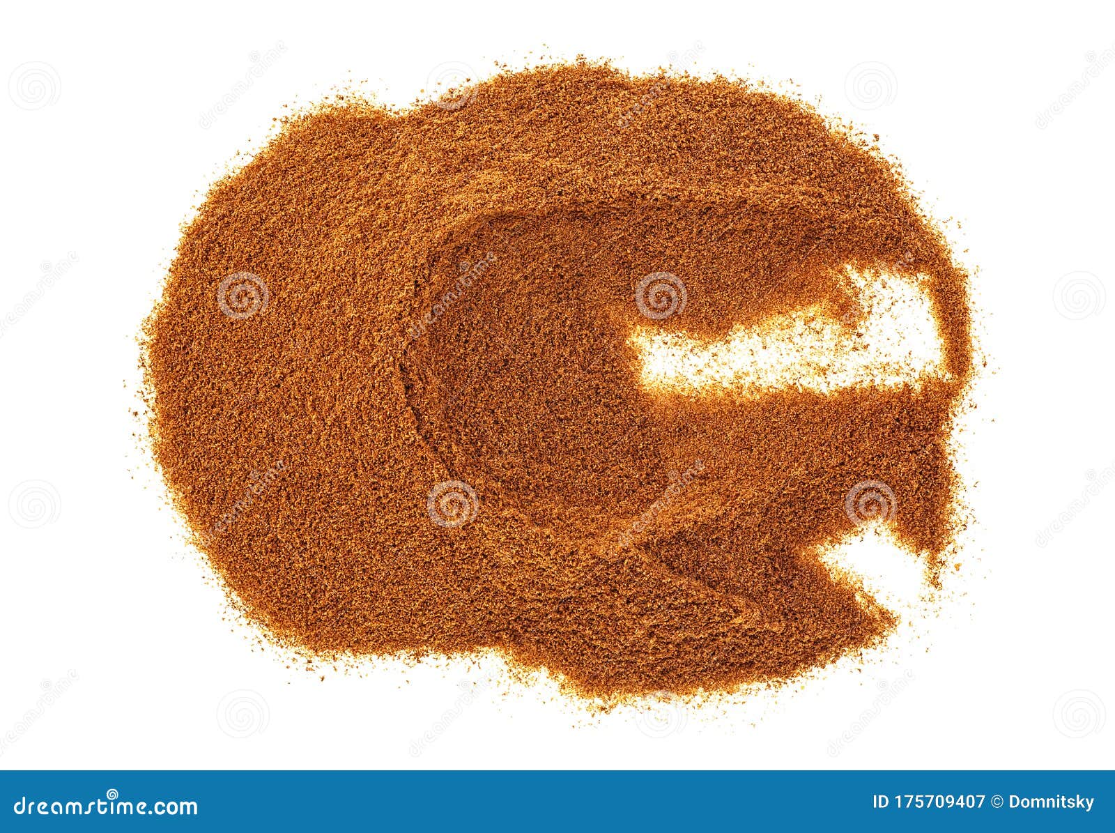 Powder of Instant Chicory Isolated on White Background Stock Image ...