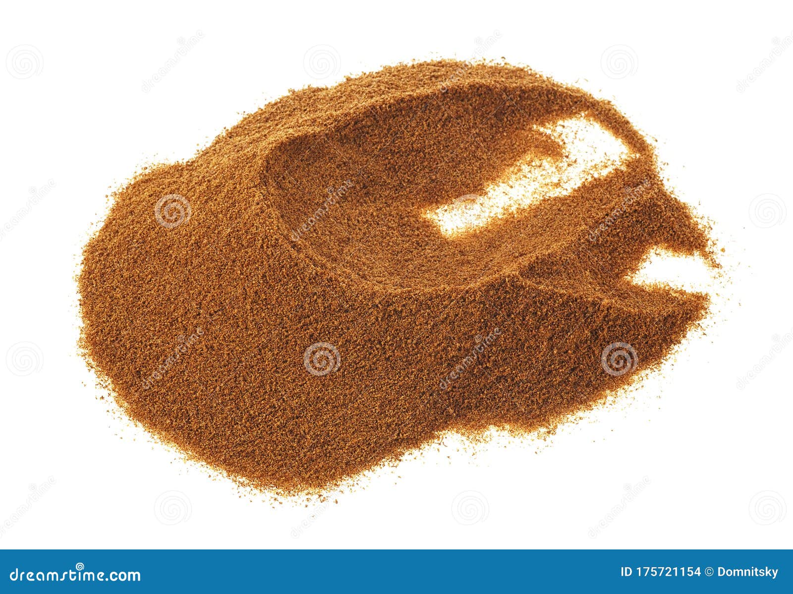 Powder of Instant Chicory Isolated on White Background Stock Photo ...