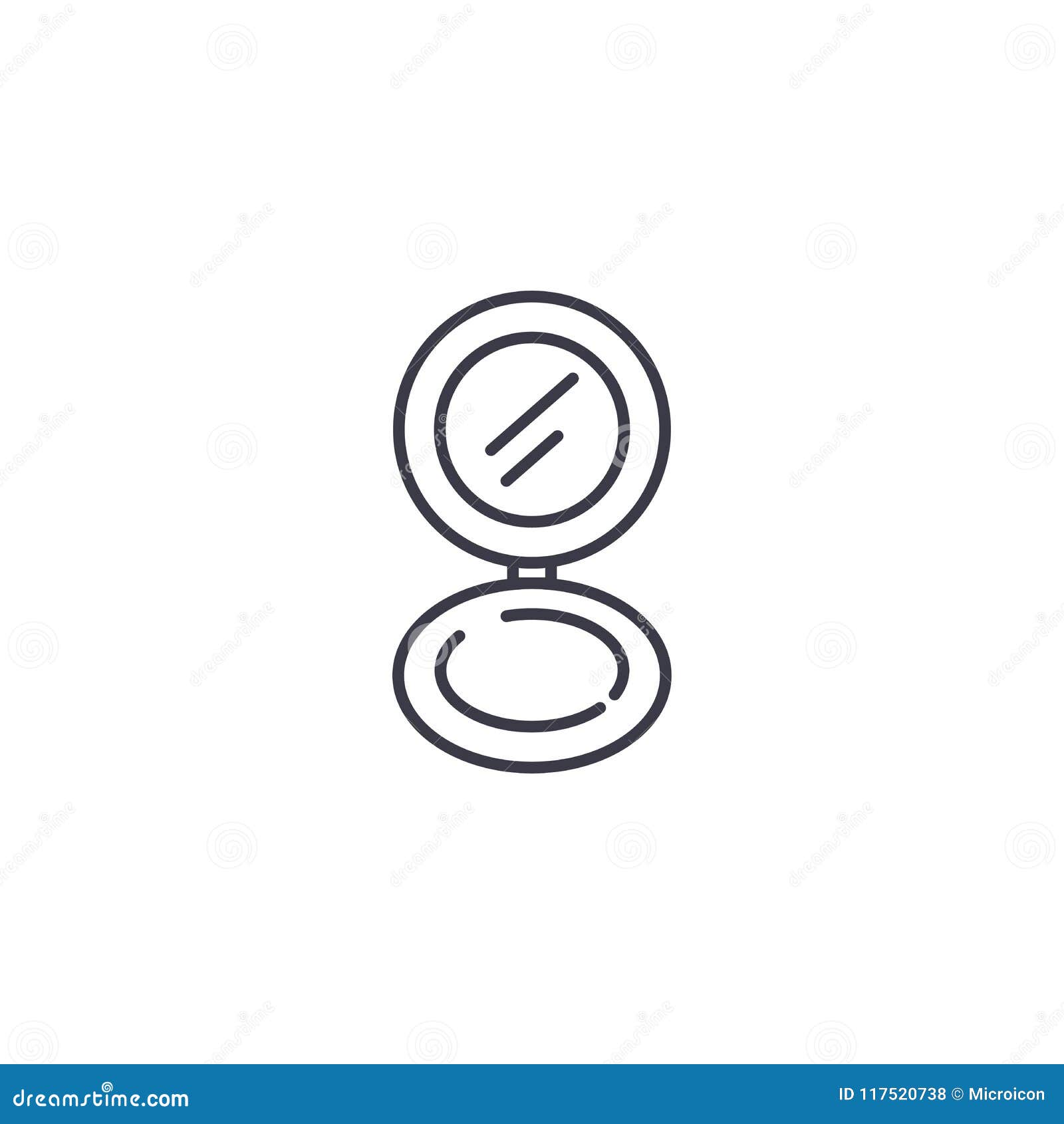 Powder Linear Icon Concept. Powder Line Vector Sign, Symbol ...