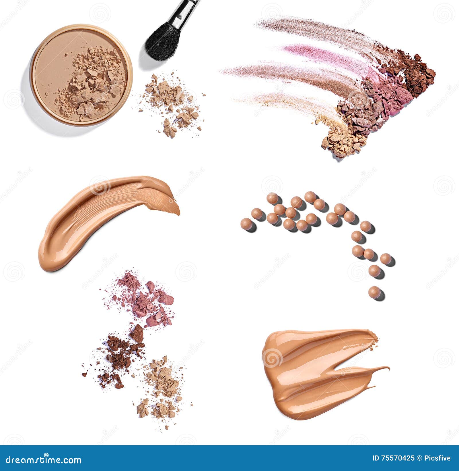 Powder Liquid Make Up Beauty Stock Image - Image of fashion, makeup ...