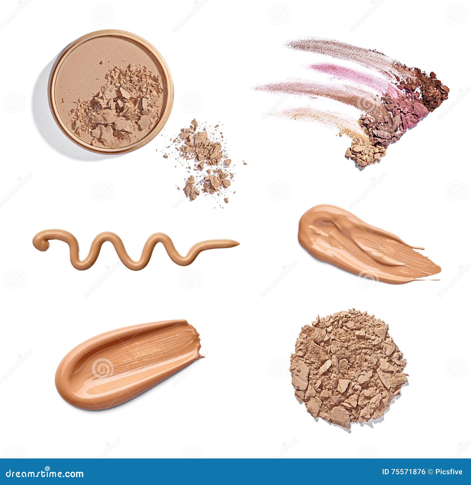 Powder Liquid Make Up Beauty Stock Photo - Image of female, color: 75571876