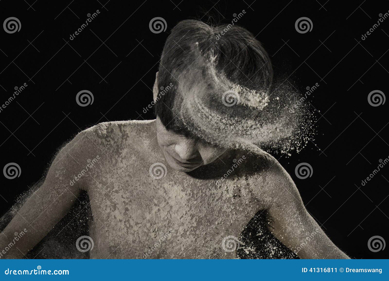 Powder Man stock image. Image of powerful, power, male - 41316811