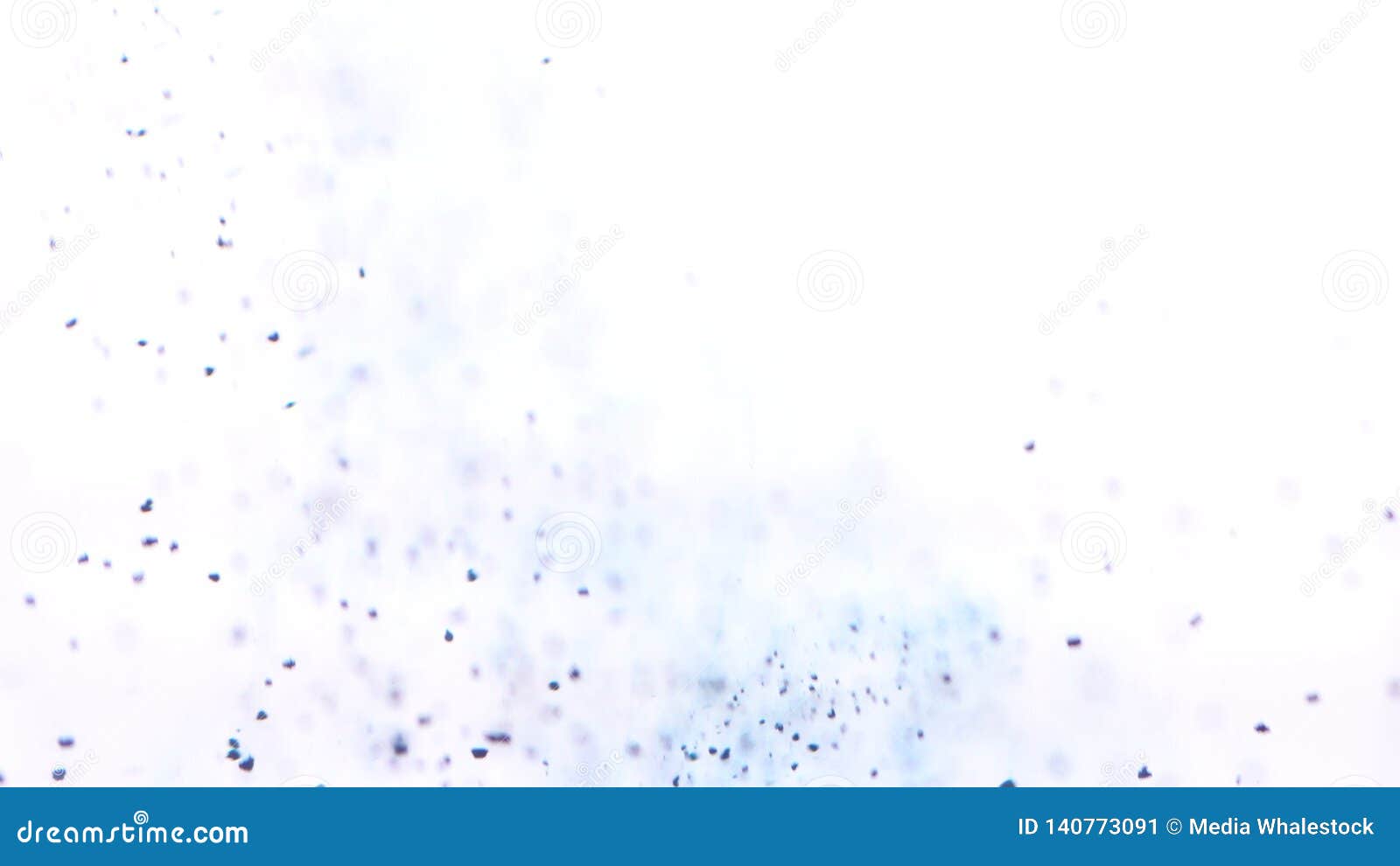 Powder Paint in Water. Close-up Splash of Falling Powder Paint ...