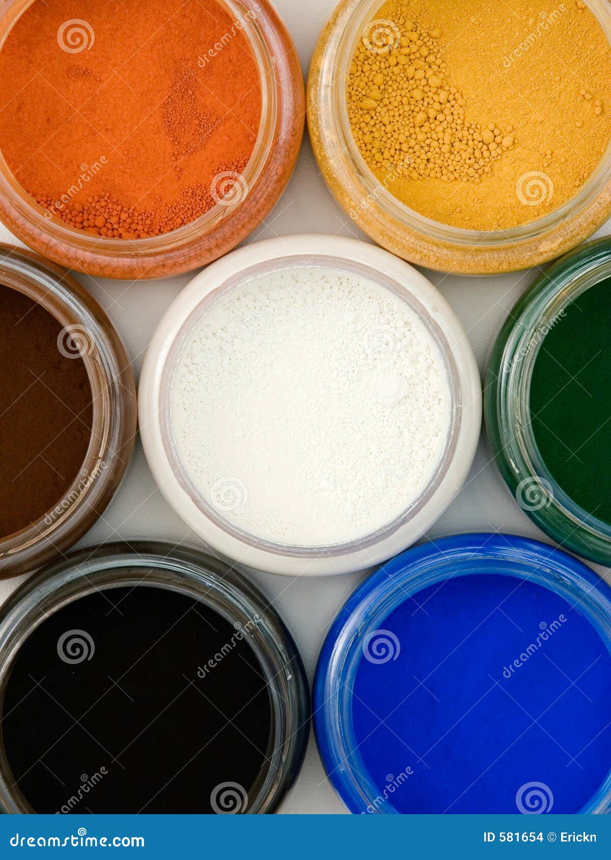 Powder pigments stock photo. Image of vertical, colors - 581654