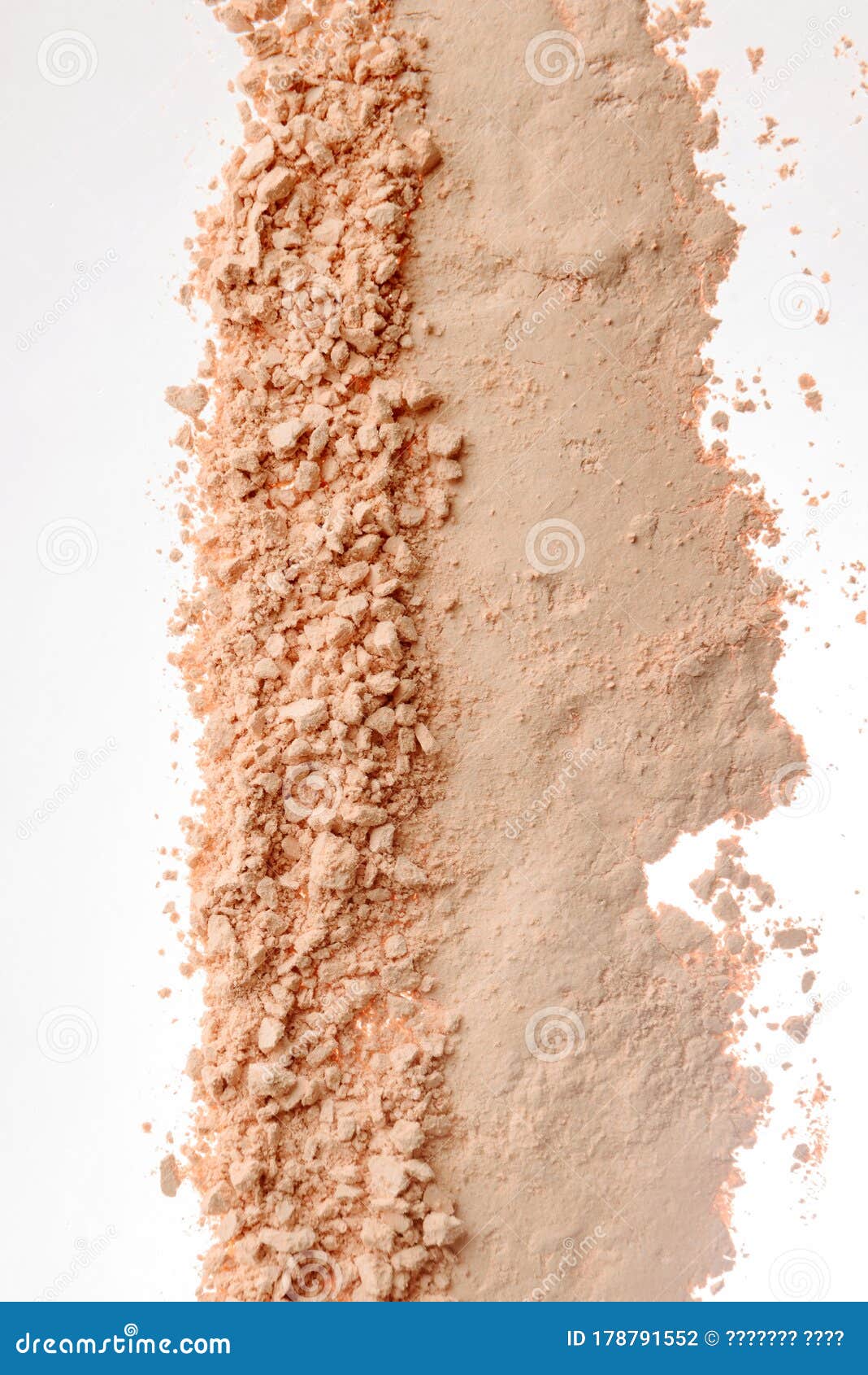 Powder Scattered on a White Surface Stock Photo - Image of face, care ...