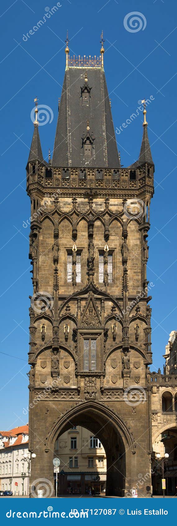 Powder Tower stock image. Image of gate, architecture - 17127087