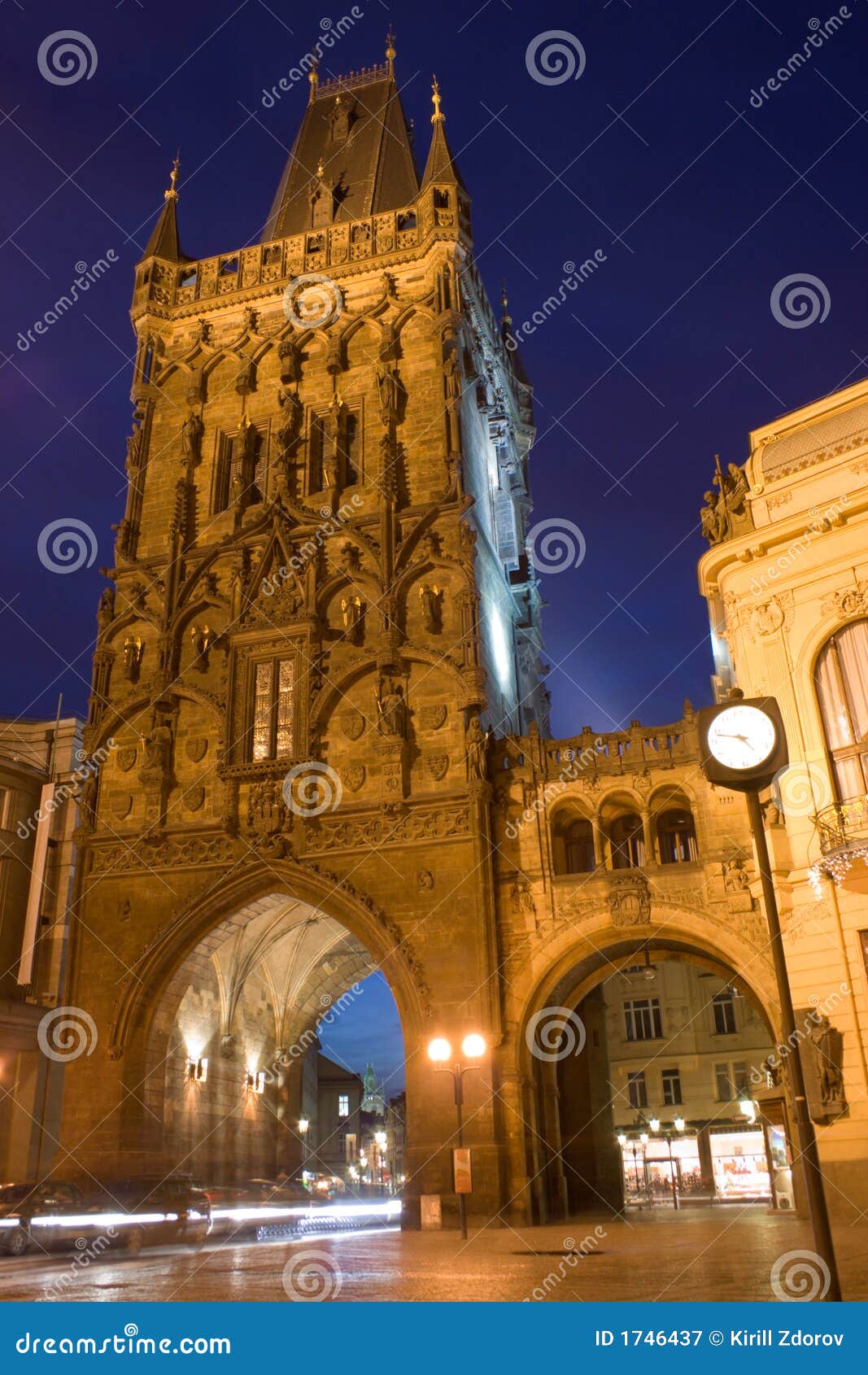 Powder tower stock image. Image of architectural, famous - 1746437