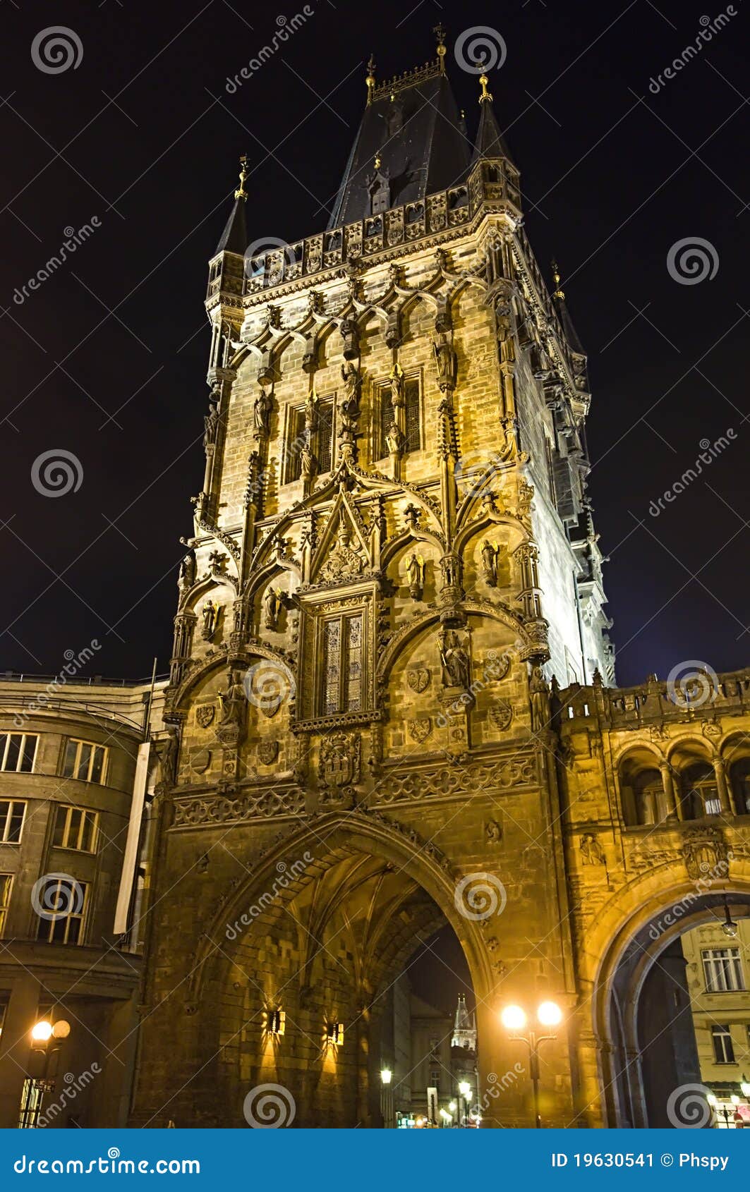 Powder Tower in Prague stock image. Image of powder, prague - 19630541