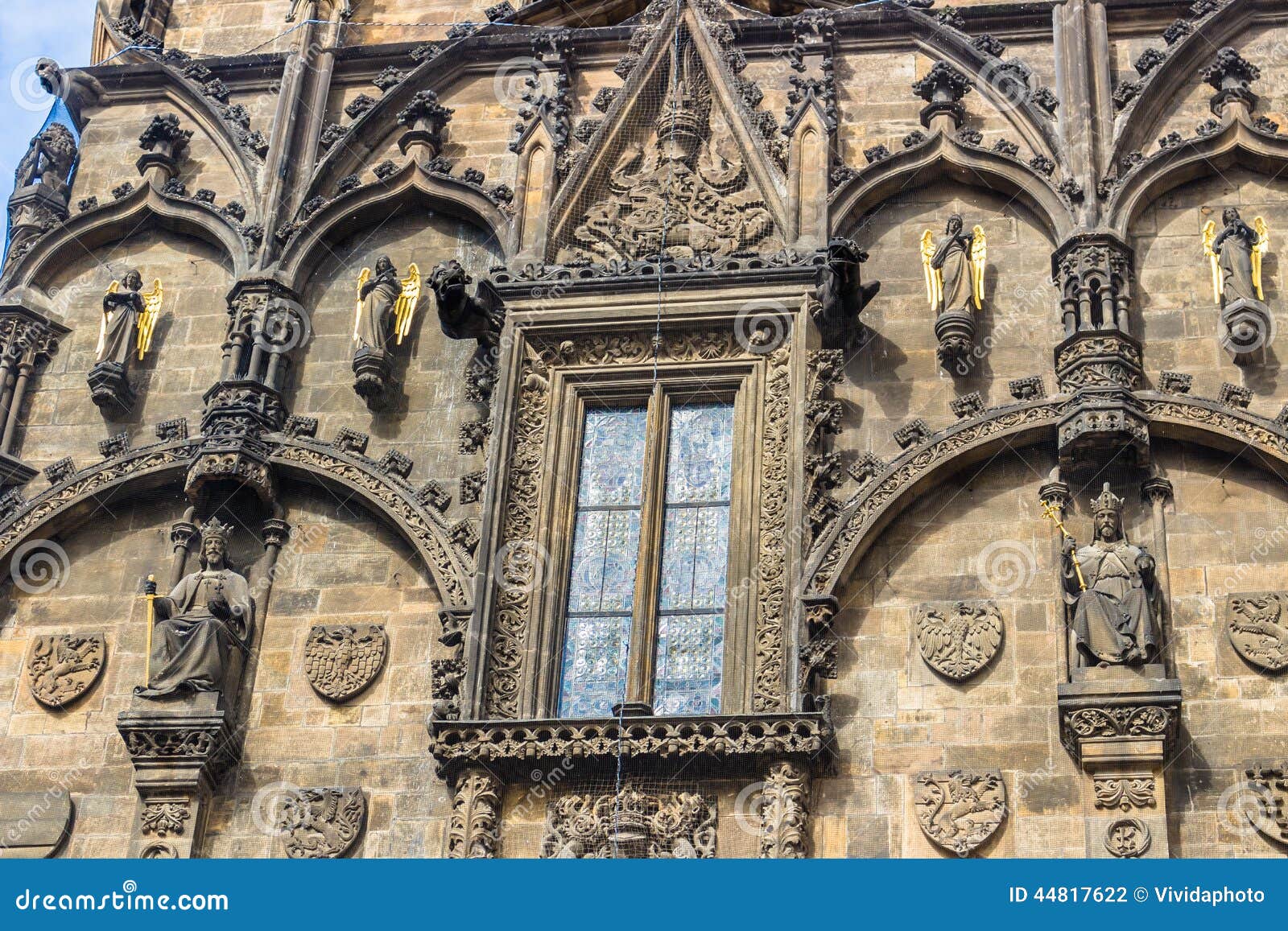 Powder Tower in Prague stock photo. Image of famous, light - 44817622