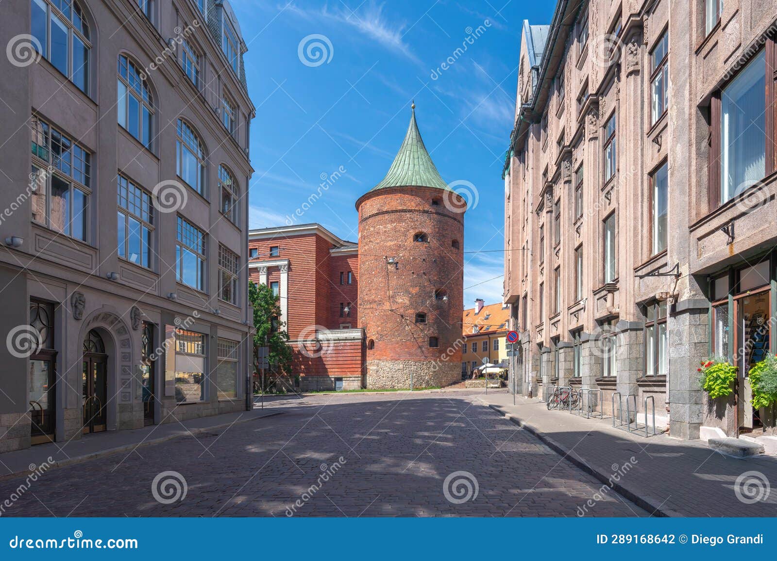 Powder Tower - Riga, Latvia Stock Photo - Image of baltics, landmark ...