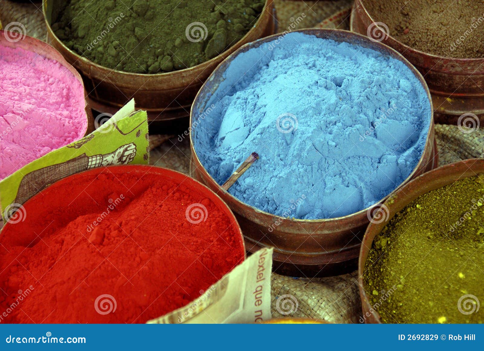 Powdered Paints stock image. Image of piled, primary, colour - 2692829