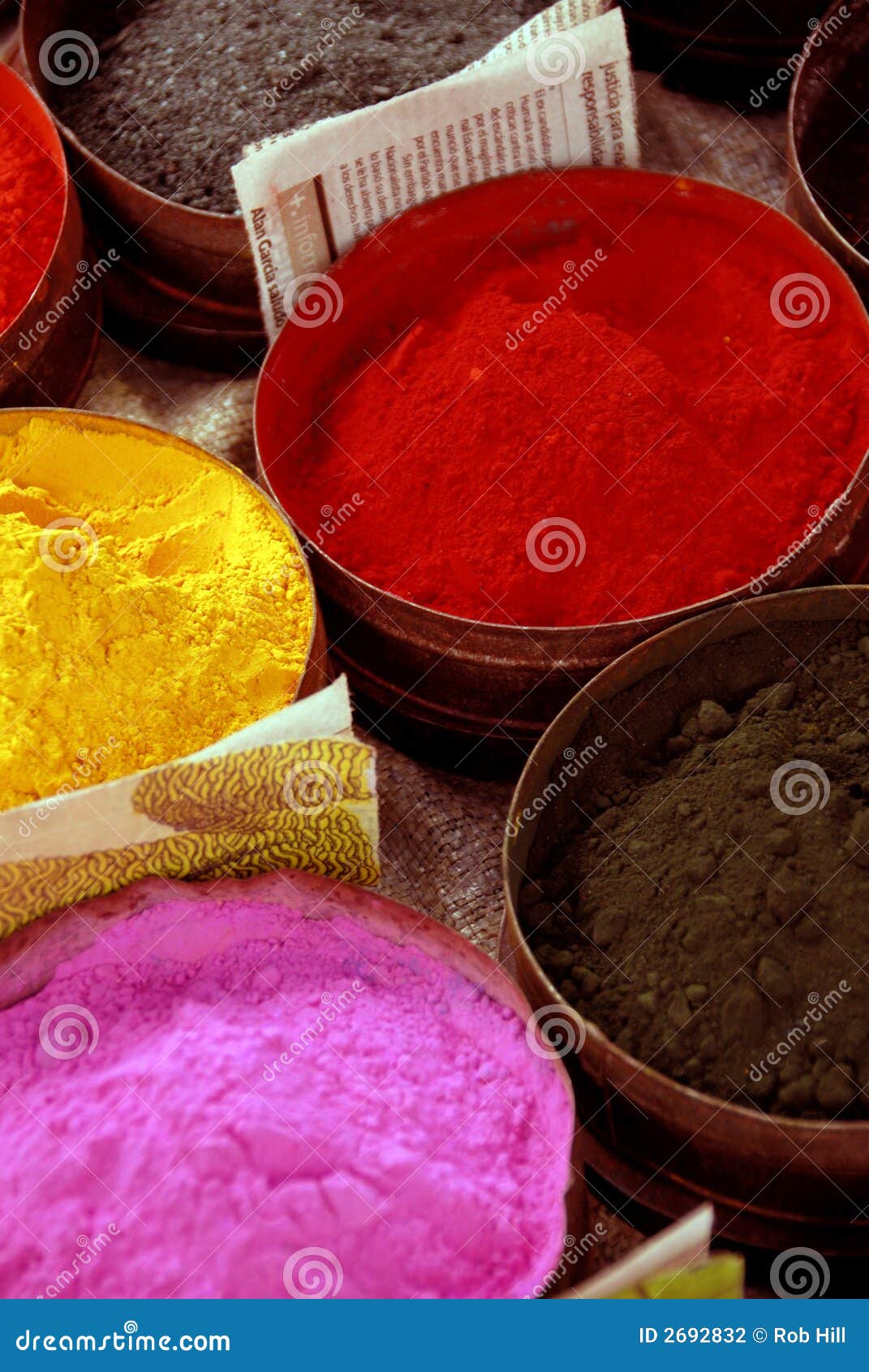Powdered Paints stock photo. Image of yellow, stain, piled - 2692832
