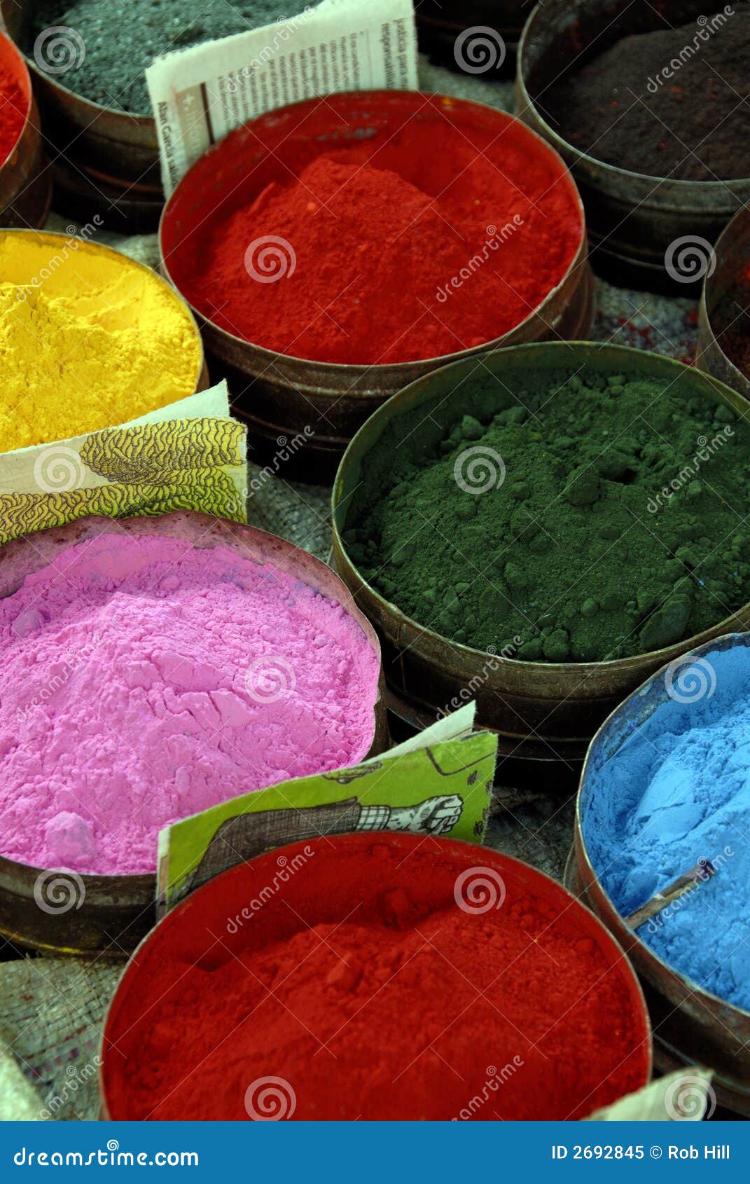 Powdered Paints stock image. Image of pink, paint, color - 2692845
