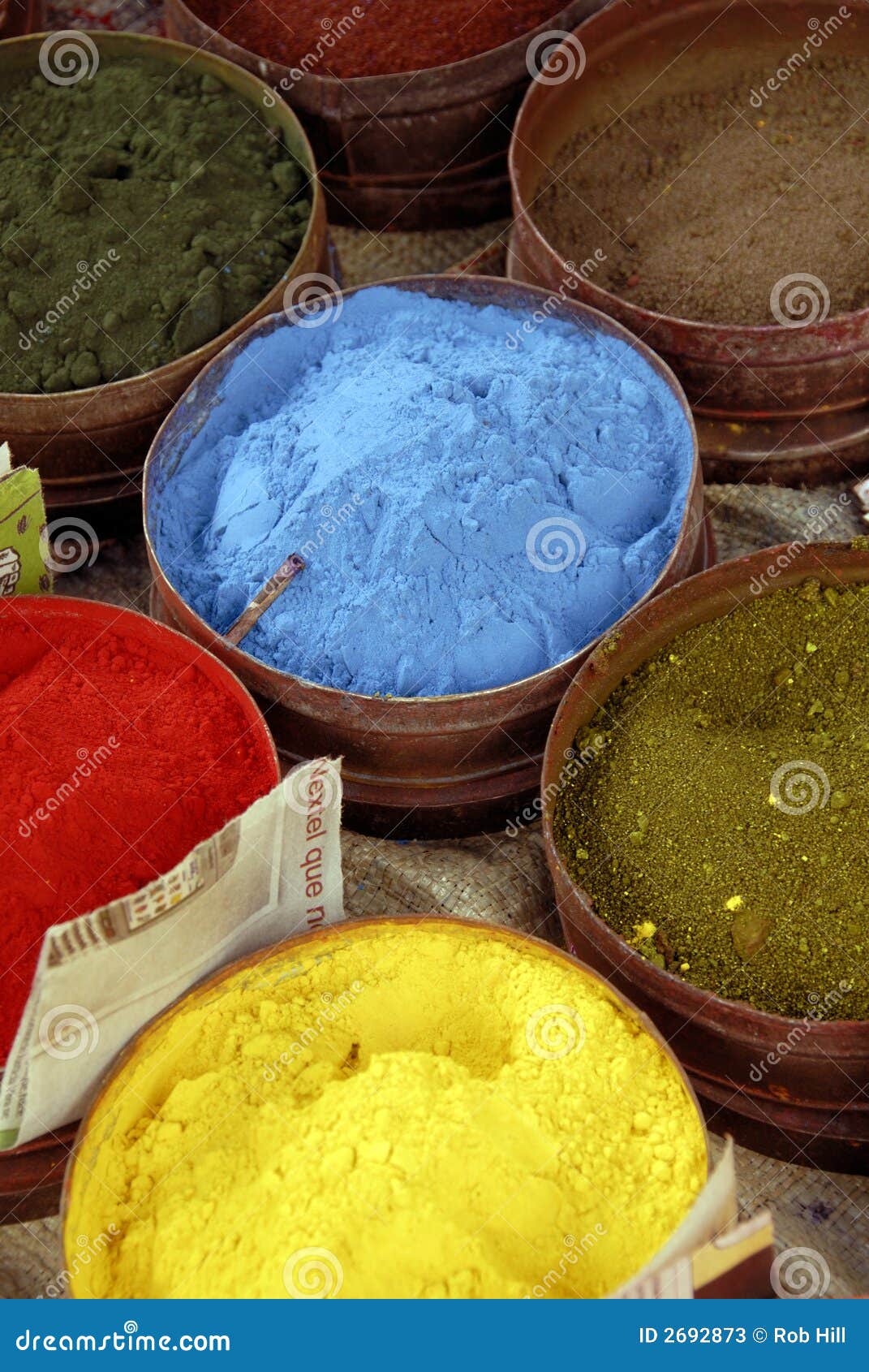 Powdered Paints stock image. Image of stall, pile, piled - 2692873