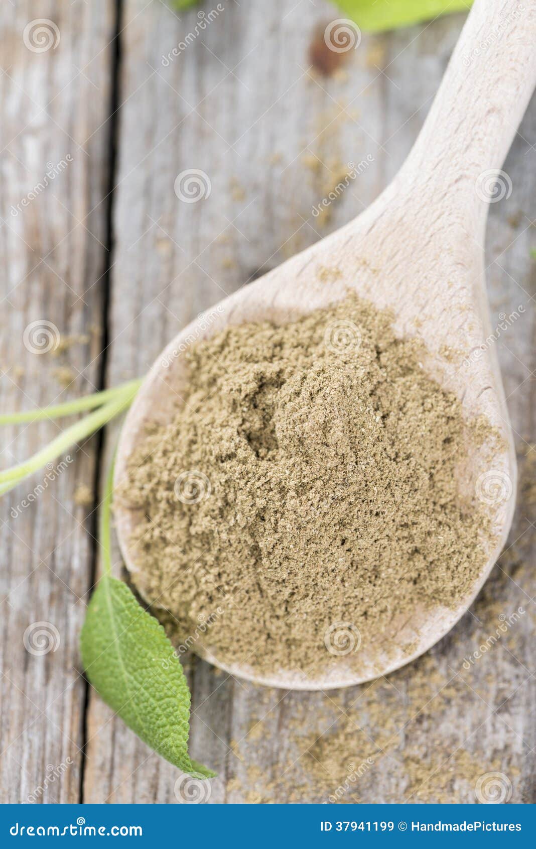 Powdered Sage stock image. Image of salvia, healthy, seasoning - 37941199
