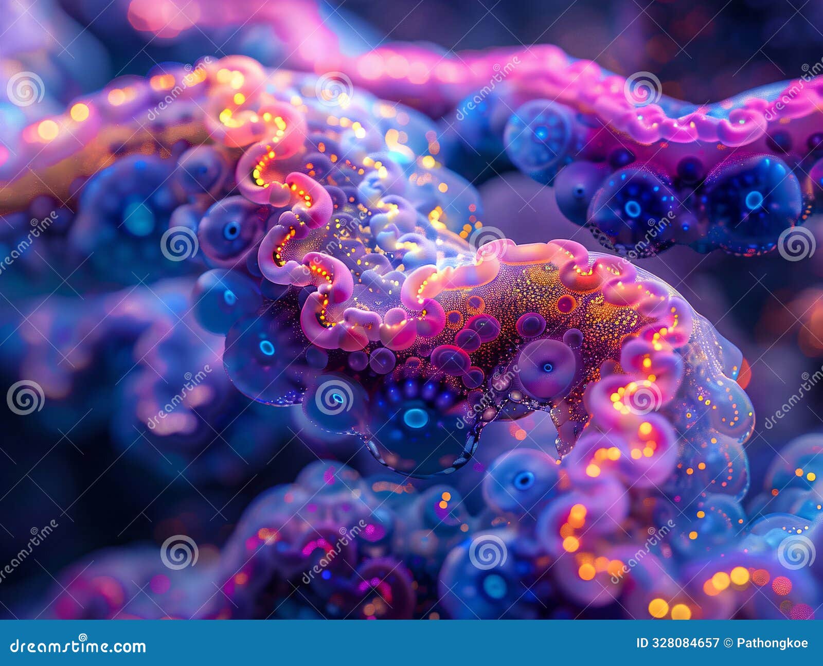 Powdered and Violet Waves, Quantum Fantasy Art Style. AI Generated ...