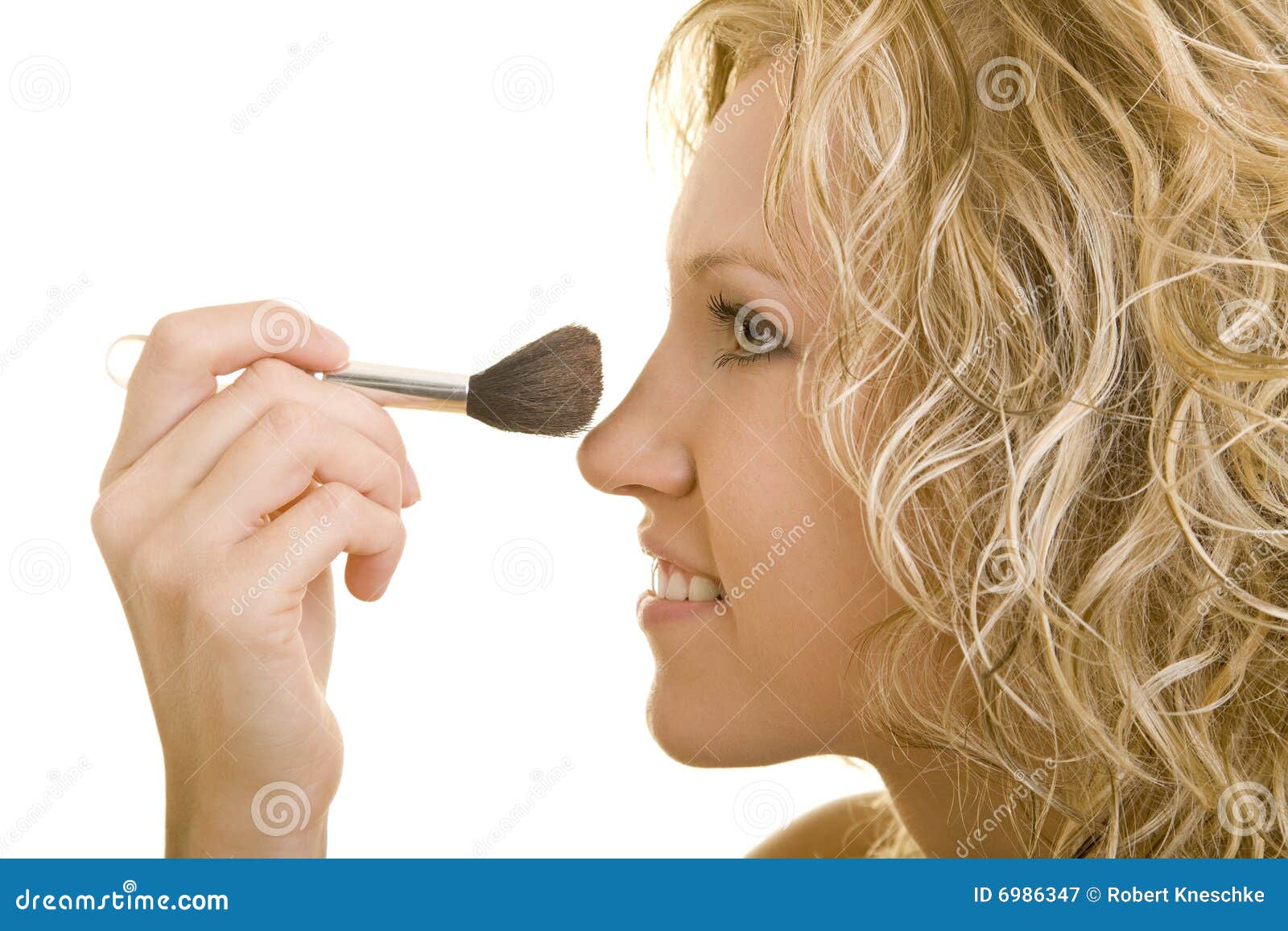 Powdering the nose stock image. Image of glamour, fragility - 6986347
