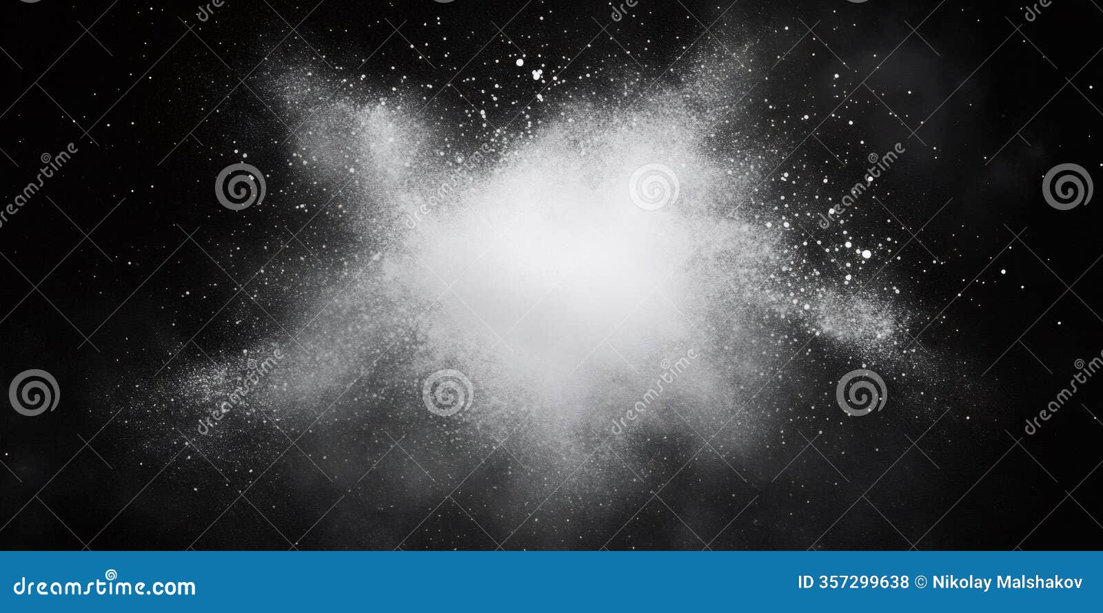 Powdery White Substance Bursting Dynamically, Creating Dramatic Splash ...