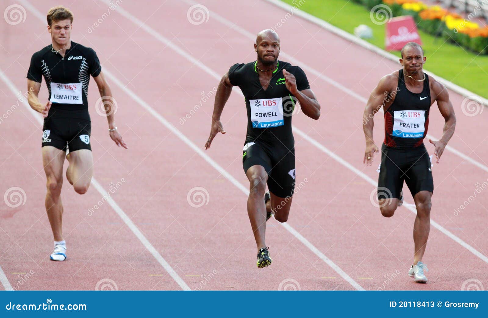POWELL Asafa (JAM) editorial stock photo. Image of athlet - 20118413