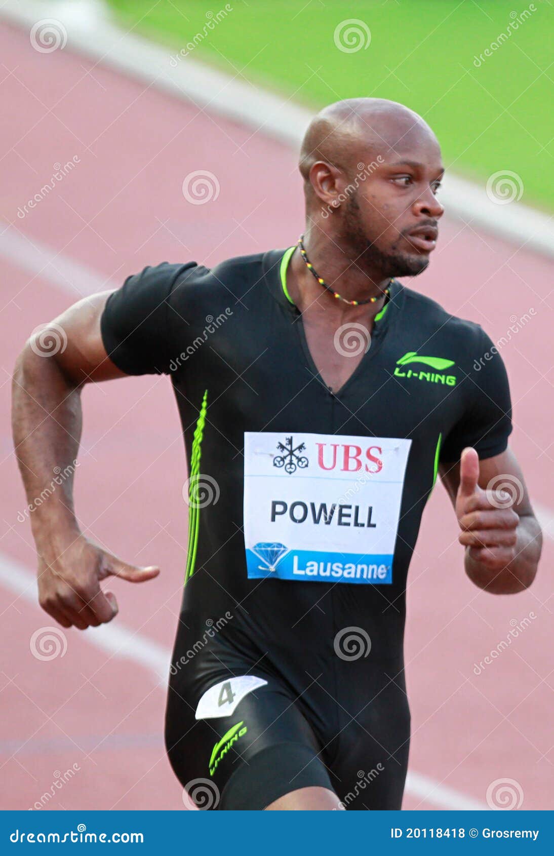 POWELL Asafa (JAM) editorial stock photo. Image of world - 20118418