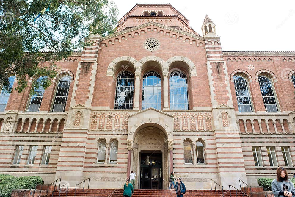 Powell Library bij UCLA redactionele afbeelding. Image of californië ...