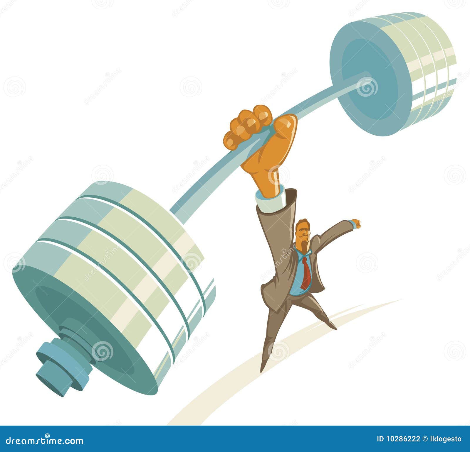 Power stock vector. Illustration of lifter, strong, human - 10286222