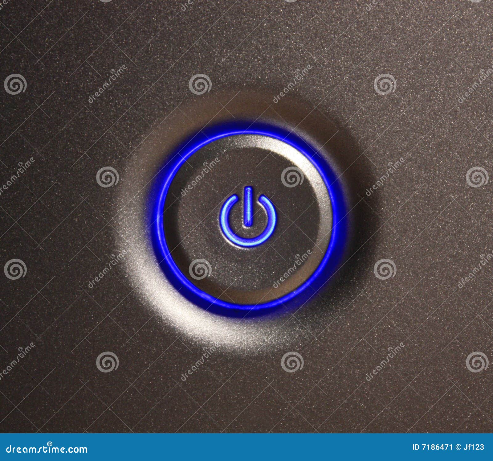 Power on stock image. Image of equipment, button, desk - 7186471