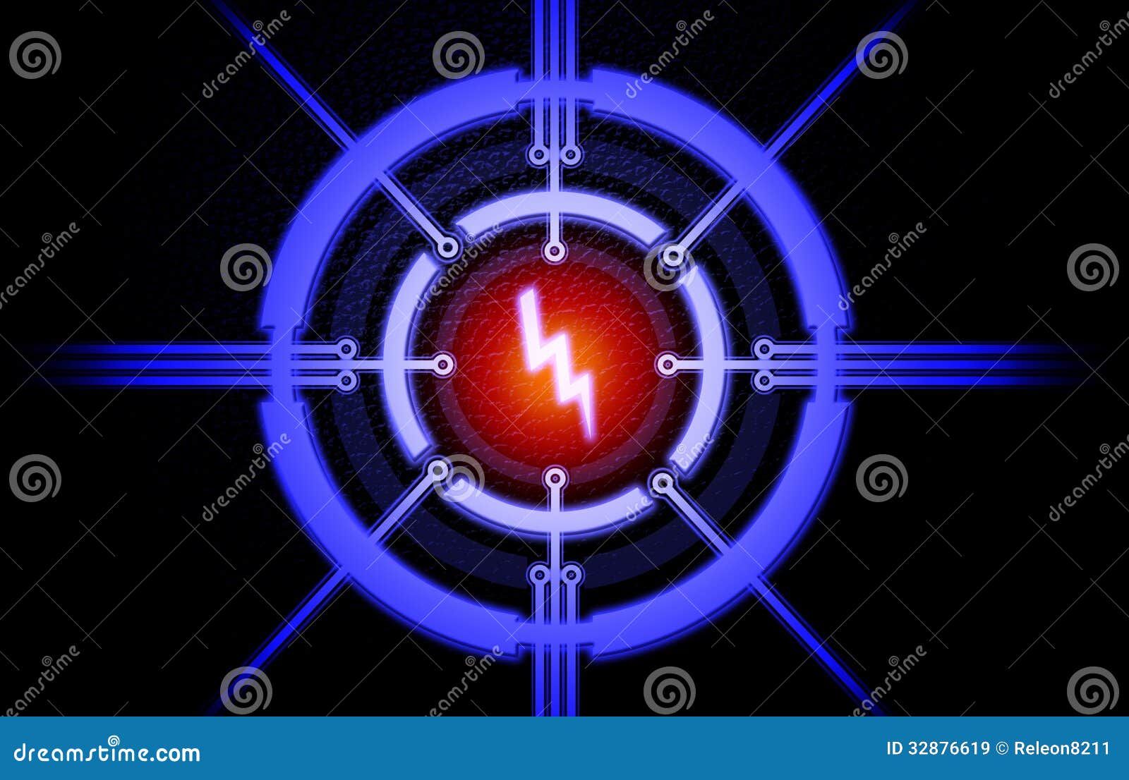 Power of abstract stock illustration. Illustration of button - 32876619