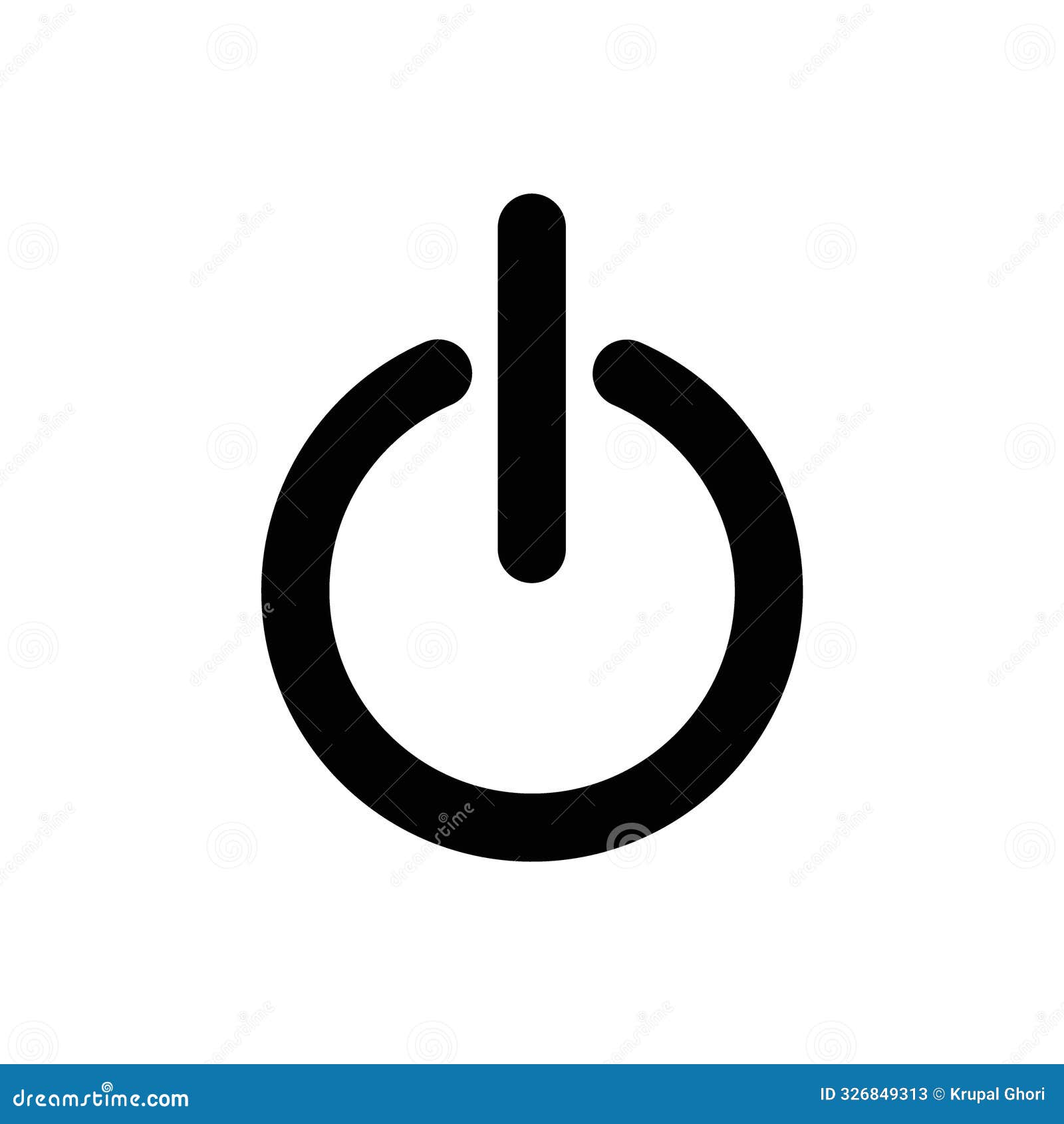 Power Activation Button Icon for Electronic Devices, on Off Controls ...