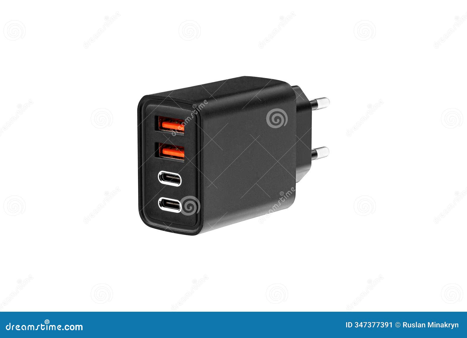 Power Adapter, Charging Adapter with USB and Type-C Connector on ...