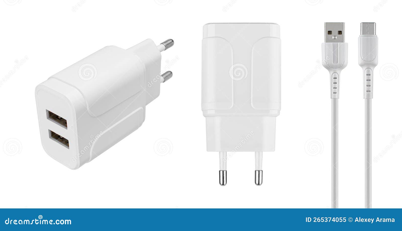 Power Adapter for Phone, Accessory for Phone Tablet, White Background ...
