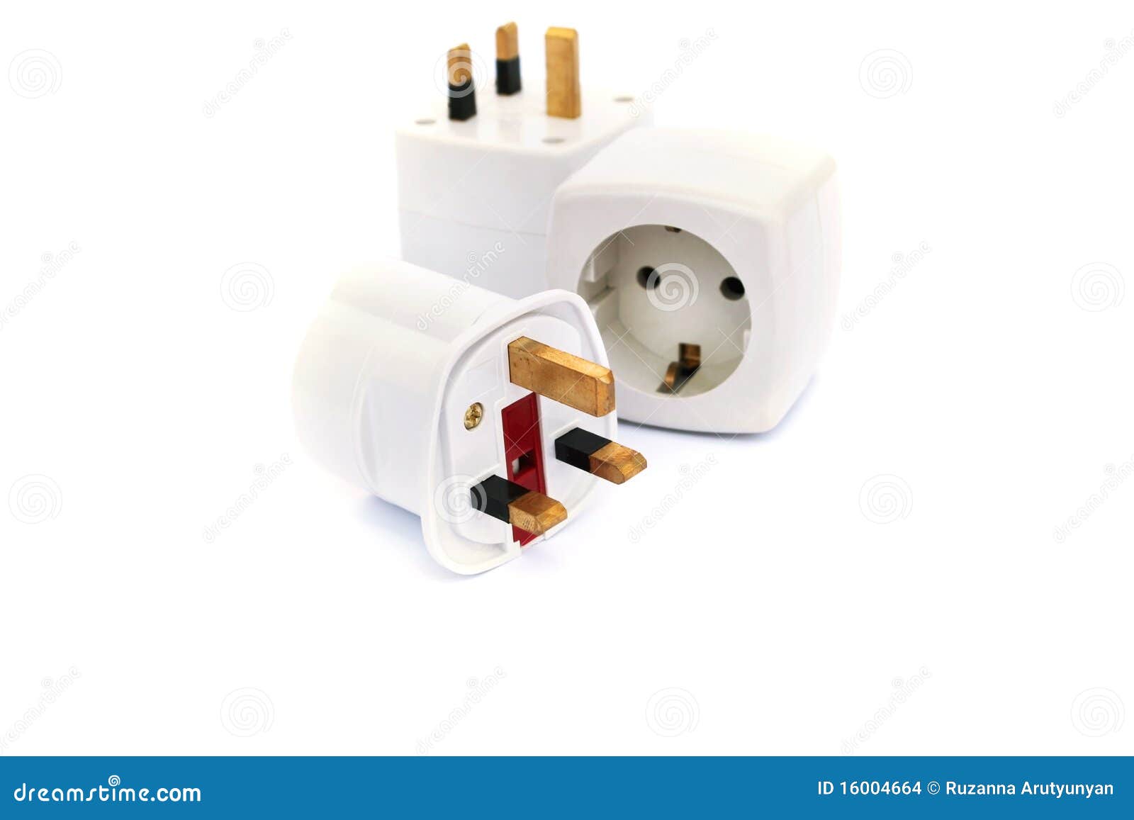 Power adapter plugs stock photo. Image of home, plastic - 16004664