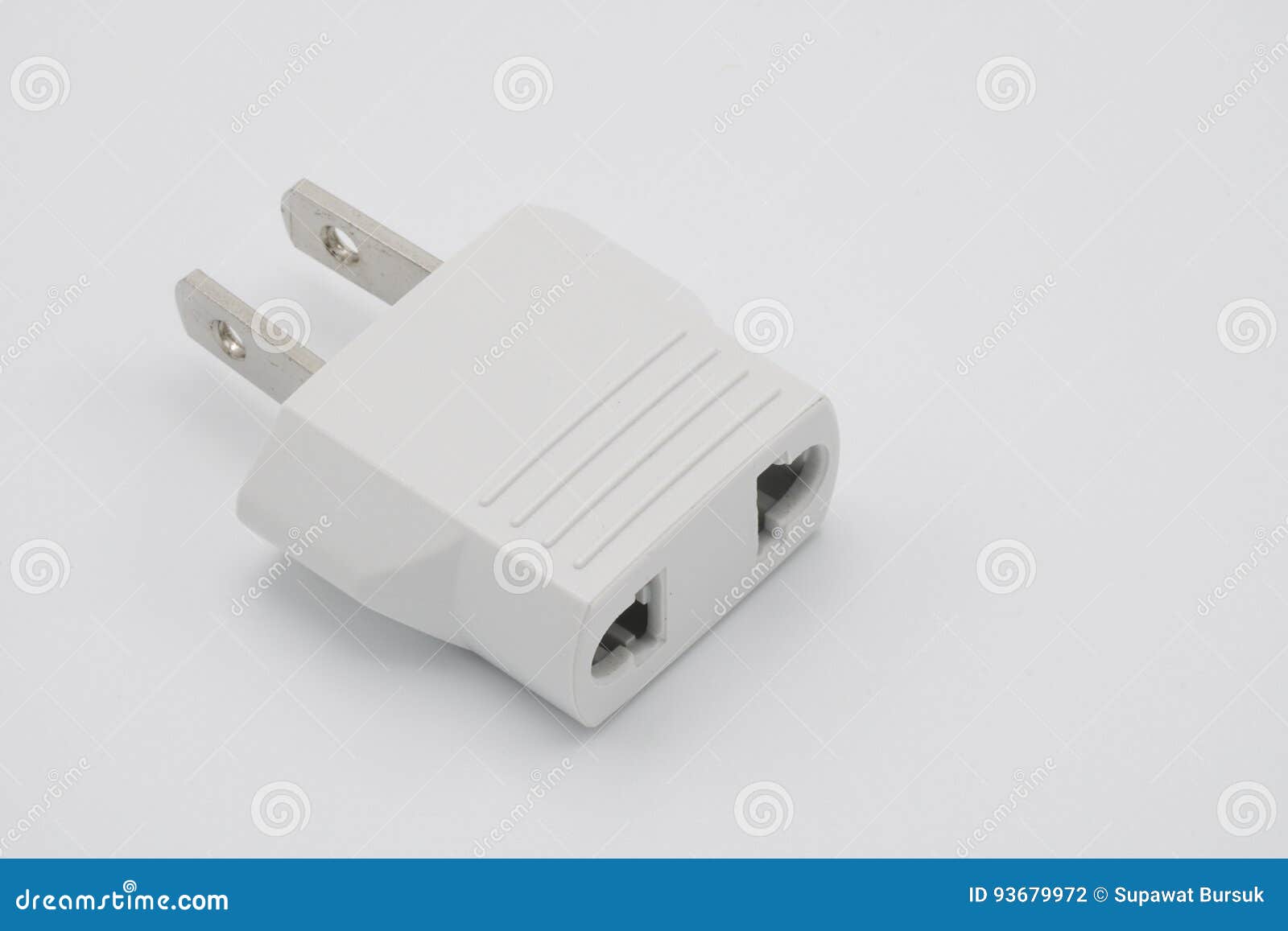 Power Adapters on White Background. Stock Photo - Image of equipment ...
