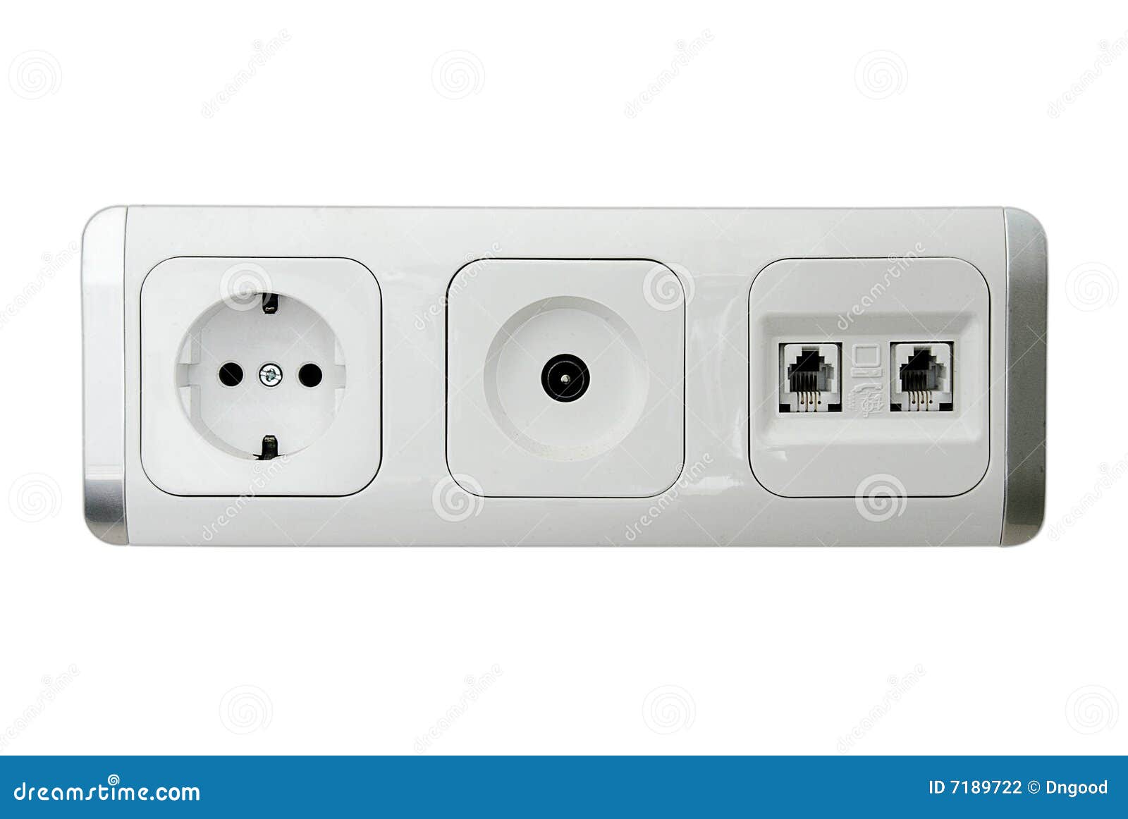 Power, Aerial, and Telephone Socket Stock Photo - Image of interior ...