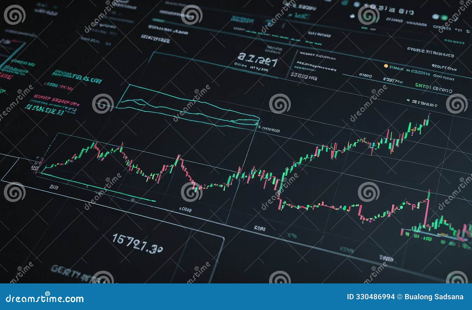 Close up trading chart stock illustration. Illustration of data - 330486994