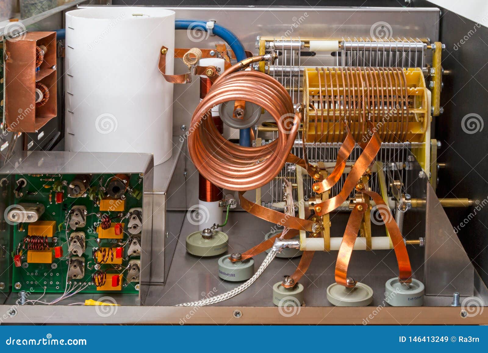 Power Amplifier Output Stage Stock Image - Image of closeup, metal ...