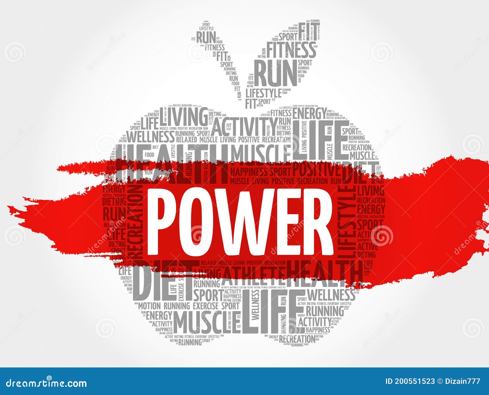 Power apple word cloud stock illustration. Illustration of attractive ...