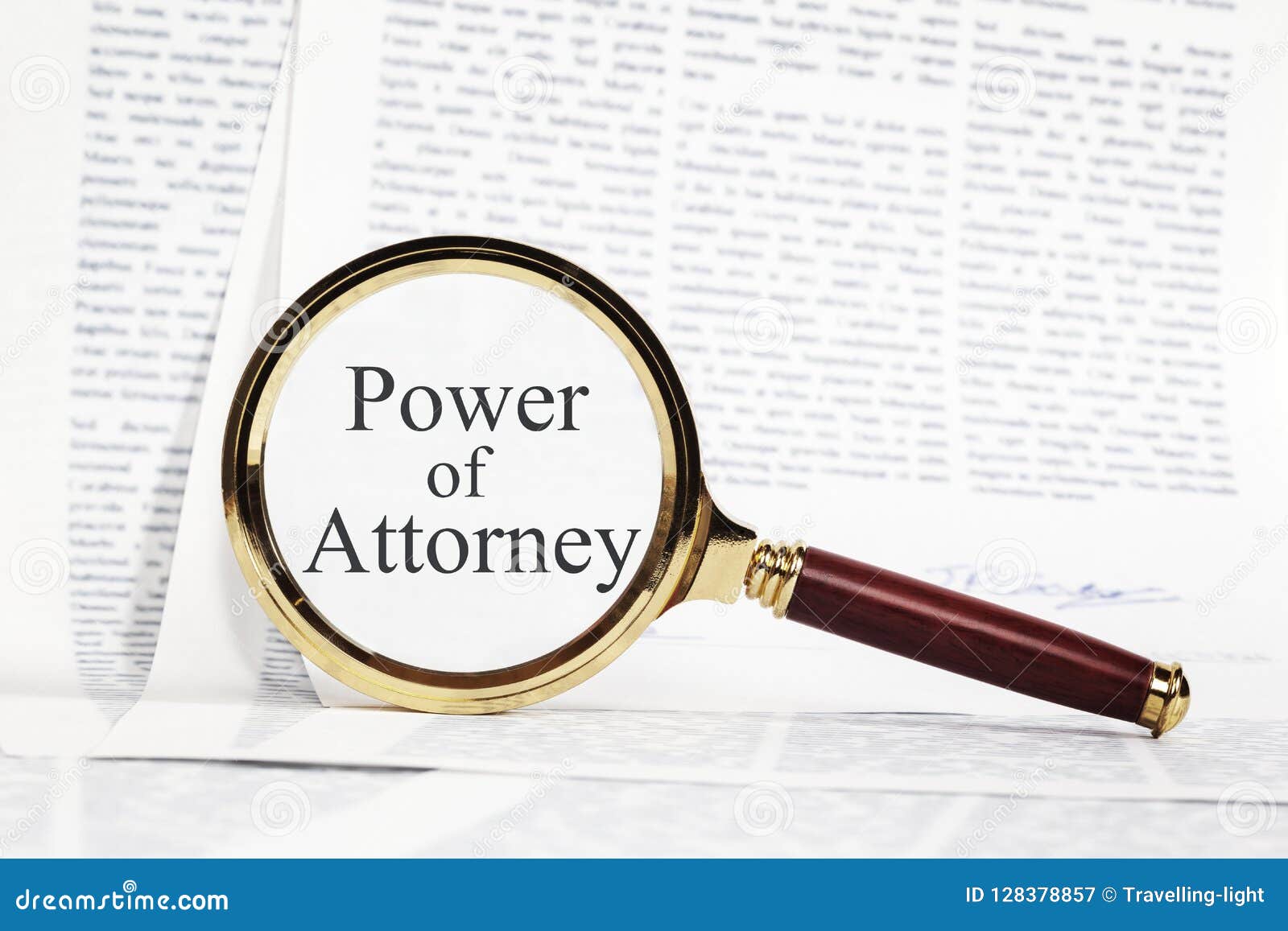 Power of Attorney Concept stock image. Image of attorney - 128378857