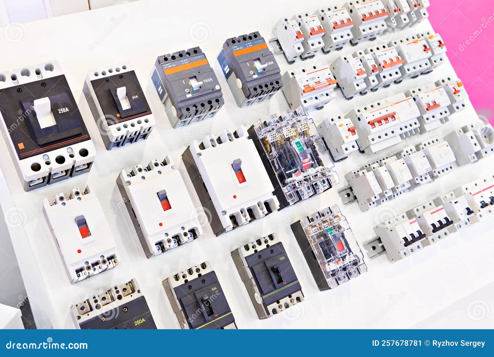 Power Automatic Electrical Switches and Modular Equipment Stock Image ...