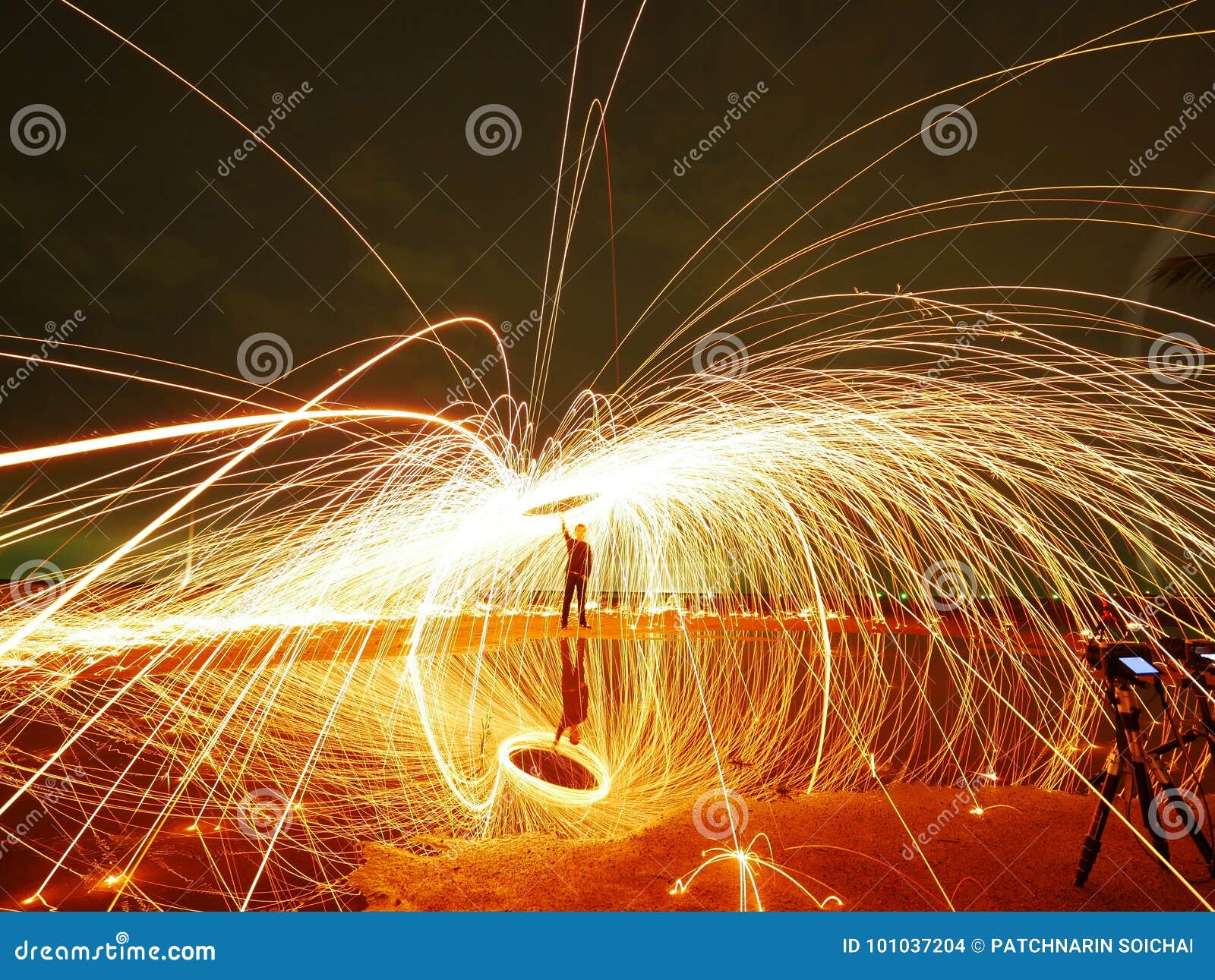 Power ball fire stock photo. Image of holiday, dark - 101037204