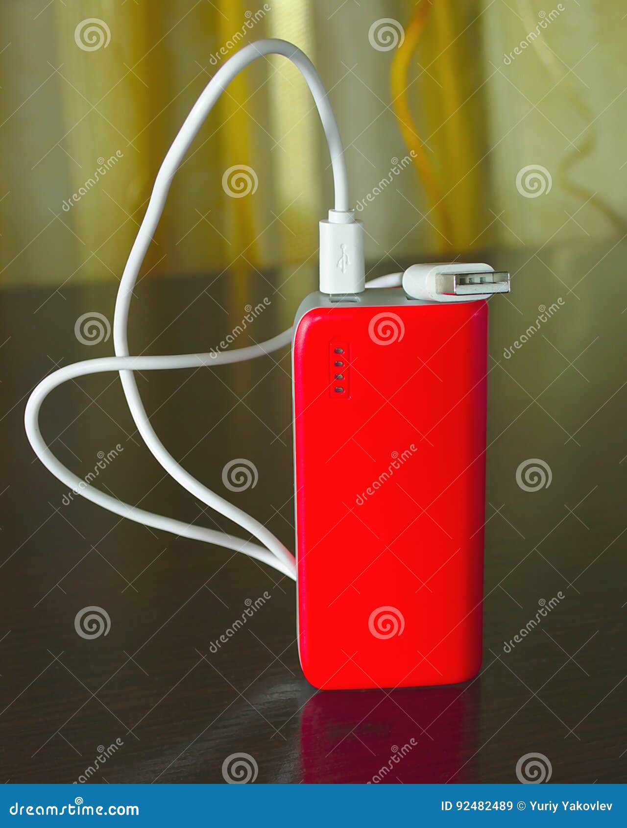 Power Bank, for Charger a Phone, and Battery Indicator Stock Image ...