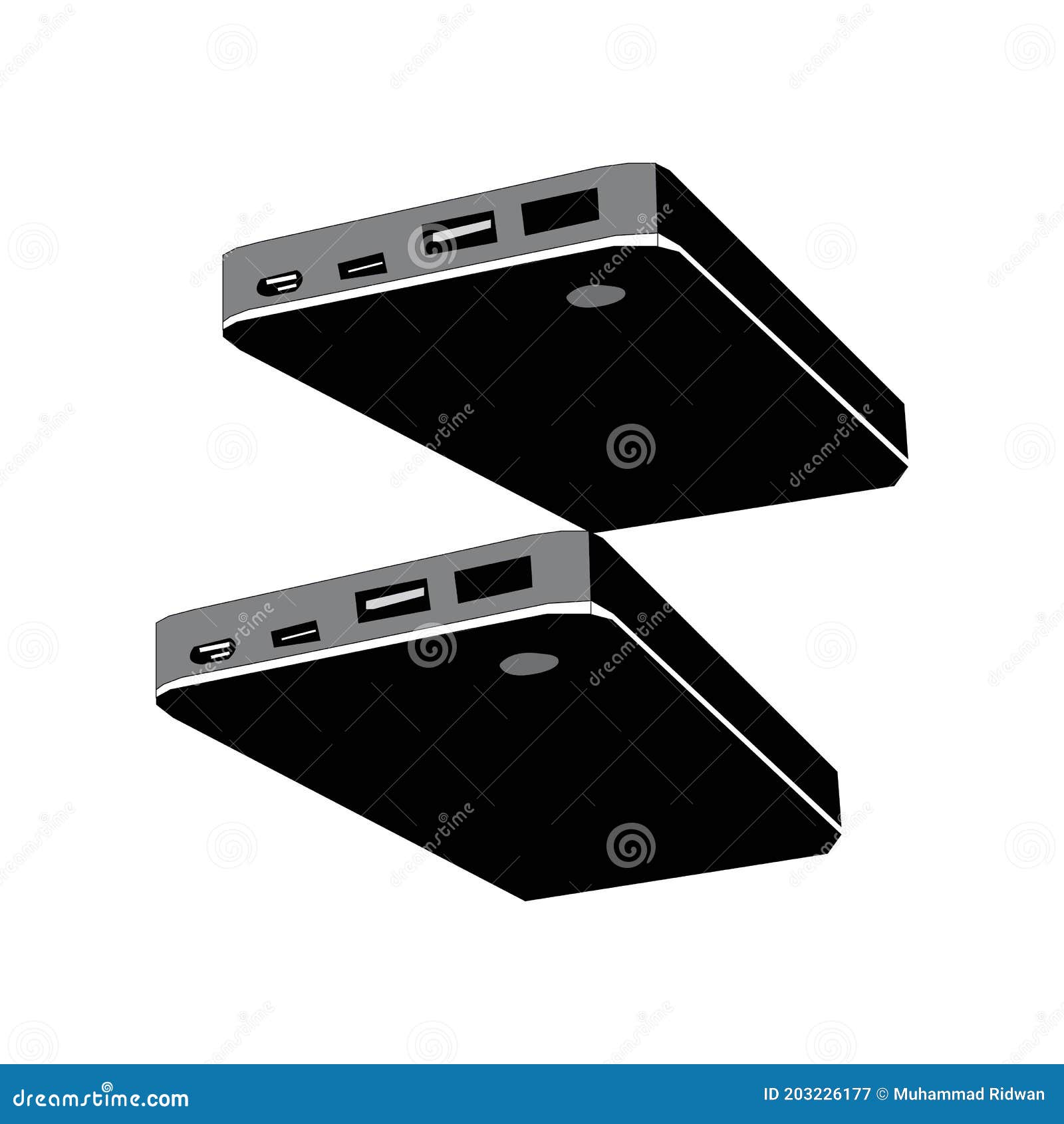 Power Bank Design Ilustration Stock Vector - Illustration of telephone ...