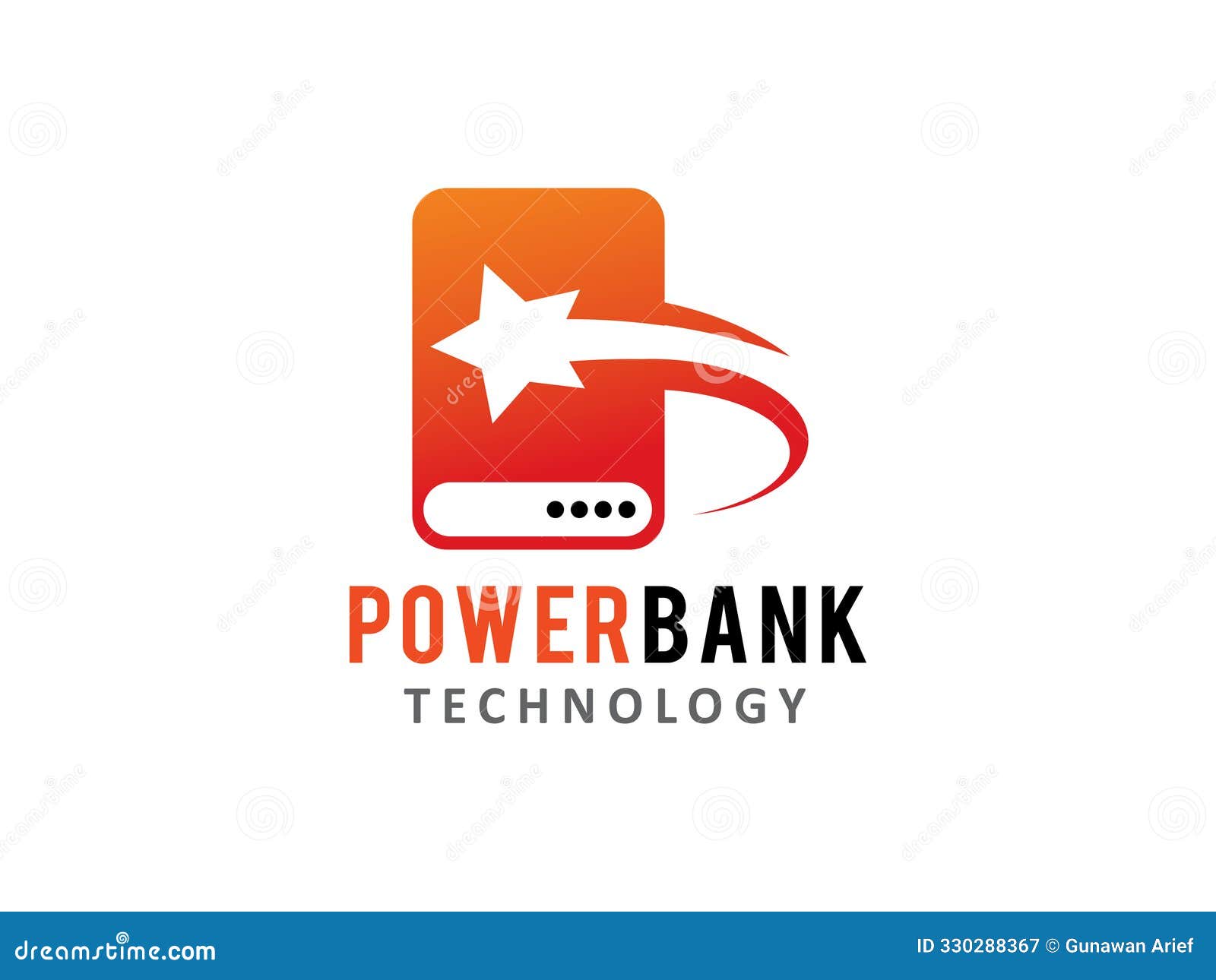 Power Bank and Star Logo Symbol or Icon Template Stock Vector ...